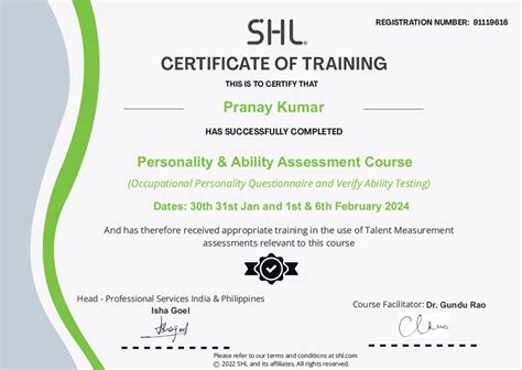 Pranay Kumar G On Linkedin Happy To Share That I Have Obtained Personality And Ability Assessment