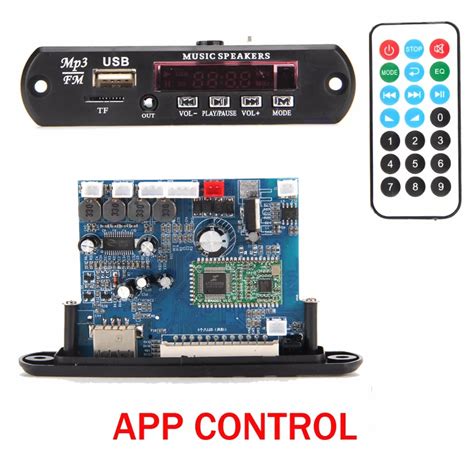 APP Control Bluetooth MP Decoding Board Module TF Card Slot USB FM APE FLAC WAV WMA Decoder