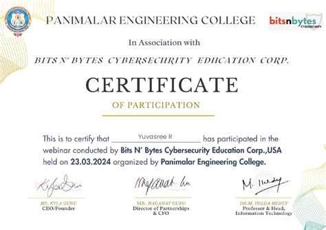 Yuvasree R On Linkedin Cybersecurity Webinar Professionaldevelopment Learning