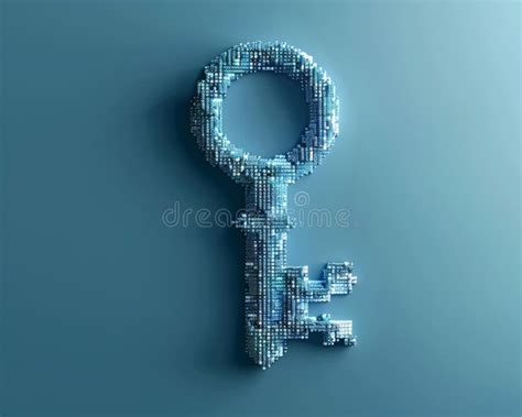 Binary Code Key Entering Keyhole Minimalist Encryption Concept Stock