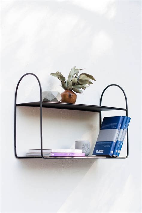 Modern Wall Shelf Black Metal Wall Shelf Minimalist Wall Shelf Wall