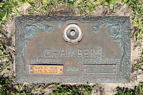 Amanda Genevieve Chambers 1913 1970 Find A Grave äreminne