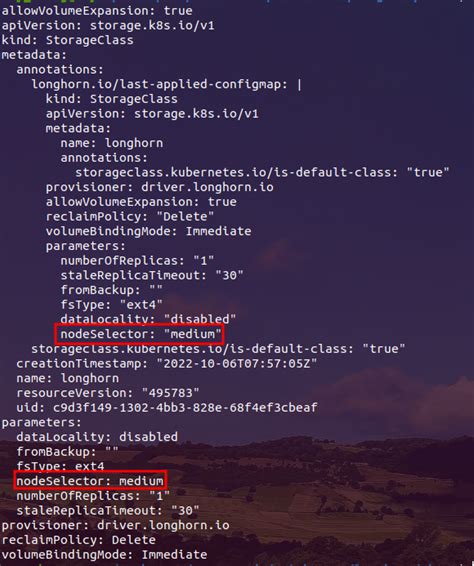 Improvement Add Possibility To Use Nodeselector On The Storageclass