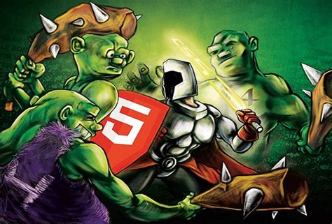 html4 vs html5 editorial illustration illustration fictional characters