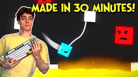 Making A Game In 30 Minutes Youtube