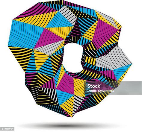 비대칭 3d 추상적임 스트라이프드 오브젝트입니다 색상화 기하 벡터 0명에 대한 스톡 벡터 아트 및 기타 이미지 0명 3차원 형태 건축 Istock