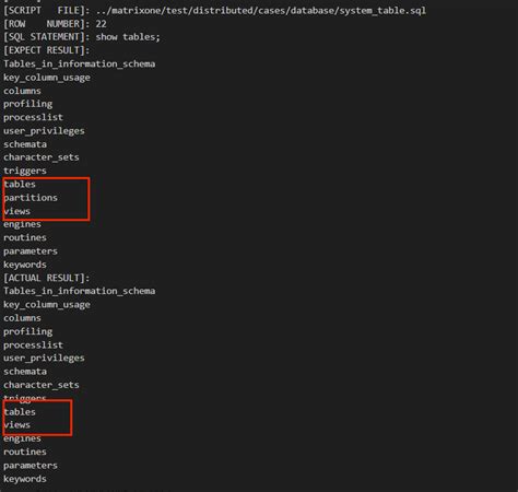 Bug New System Table Informationschemapartitions Is Not Forward Compatible · Issue 11116