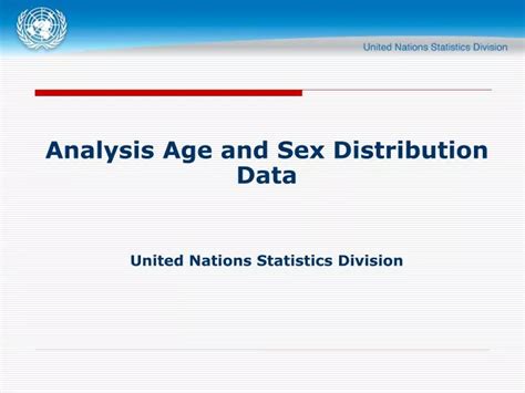 Ppt Analysis Age And Sex Distribution Data United Nations Statistics