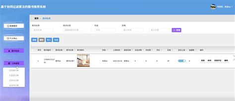 计算机毕业设计之基于协同过滤算法的图书推荐系统 Csdn博客