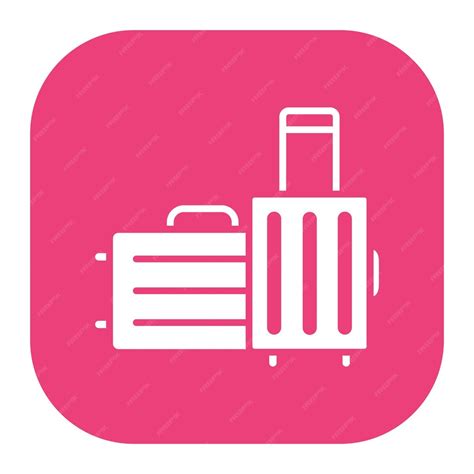 Premium Vector Luggage Vector Illustration