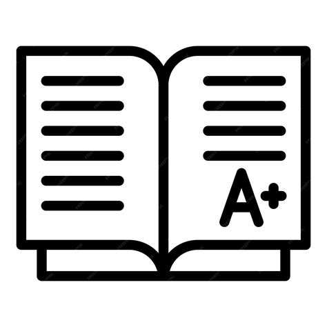 Premium Vector School Notebook Icon Outline School Notebook Vector Icon For Web Design