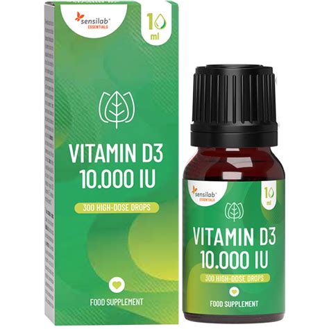 Vitamin D Kapljice 10000 Iu Visok Odmerek Sensilab