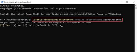 Uninstall Azure Arc Setup Feature From Windows Server 2022