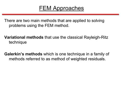 Finite Element Methodppt