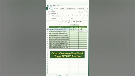 Left Find Function Excel Msexcel Shorttrick Formula1 Shorts Youtube