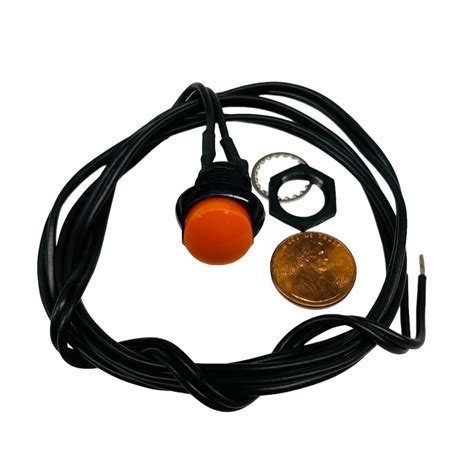 Orange Momentary Push Button
