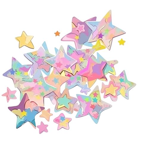 Stars Shape Element Minimal For Decorative Stars Vibrant Shape Png