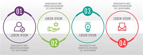 현대적이 고 간단한 평면 벡터 일러스트입니다 네 개의 원 요소 섹터 및 비율이 있는 인포 그래픽 템플릿입니다 비즈니스 프리 젠 테이 션 웹 디자인 인터페이스 4 단계