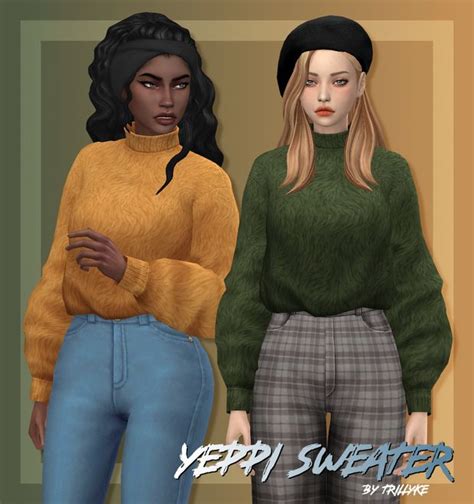 Yeppi Sweater Trillyke Sims 4 Clothing Sims 4 Sweaters