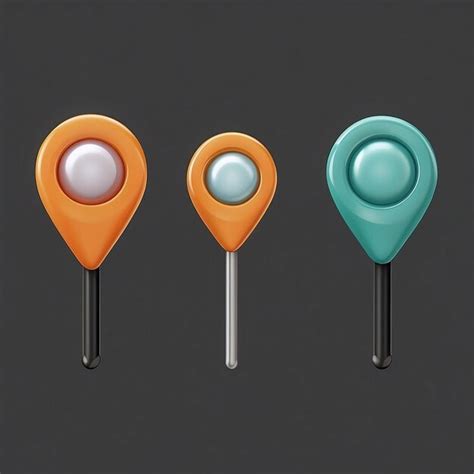 3d Realistic Location Map Pin Gps Pointer Markers Vector Illustration