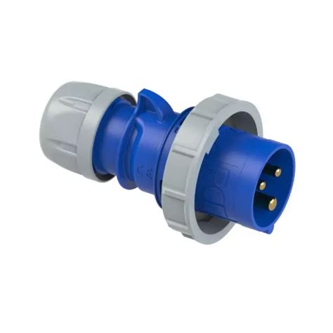 Enchufe Industrial Macho Volante Pce 2pt 16a 220v