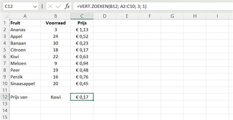 Vlookup Of Vertzoeken In Excel Perfectxl Academy