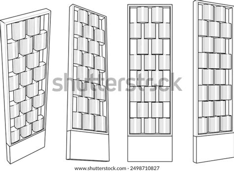 Vector Sketch Illustration Room Partition Backdrop Stock Vector Royalty Free 2498710827
