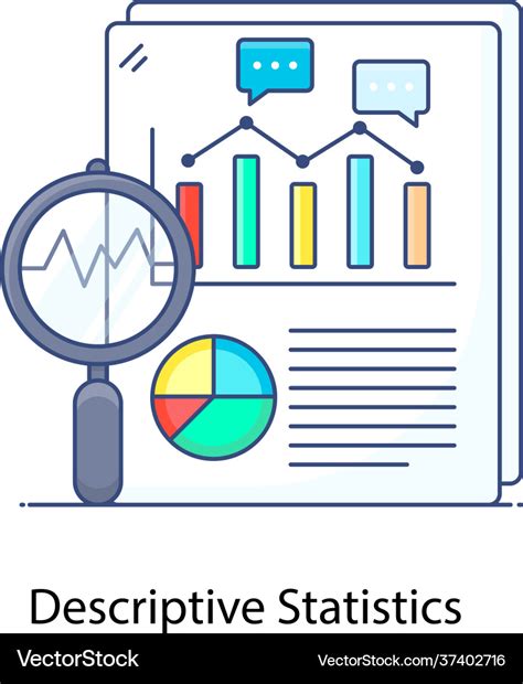 Descriptive Statistics Royalty Free Vector Image