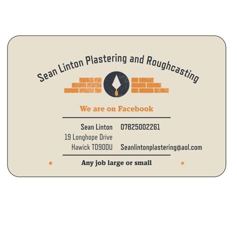 Sean Linton Plastering And Roughcasting Hawick