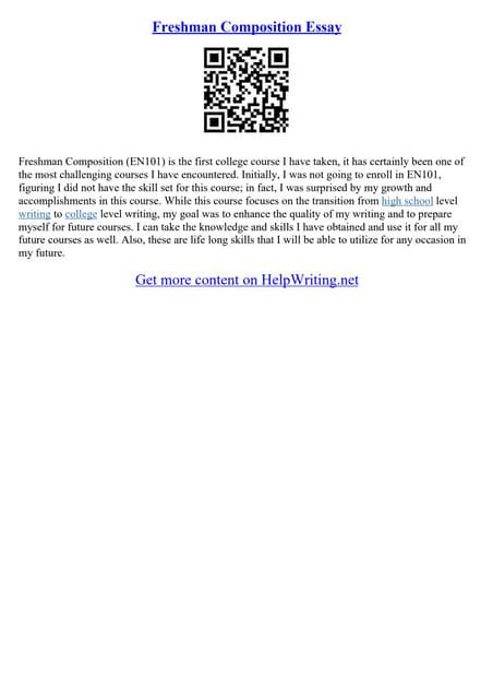 Composition Essay Pdf