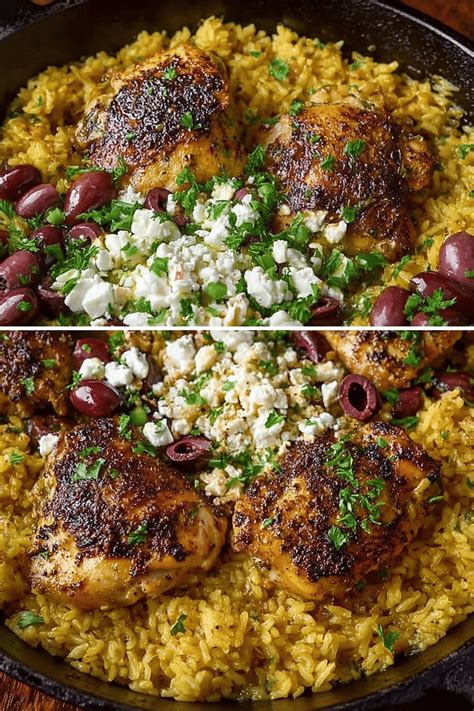 Easy One Pot Mediterranean Chicken And Rice Recipe