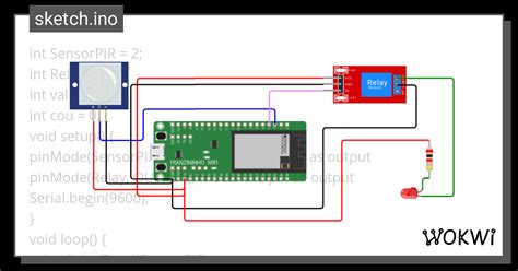 PIR Alert Wokwi ESP32 STM32 Arduino Simulator