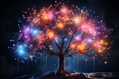 Premium Photo Ai Illumination Human Brain With Glowing Neural Connections