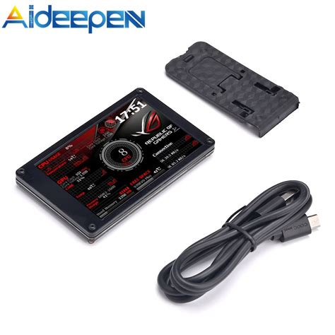 Aideepen Inch Ips Usb Mini Screen Aida Pc Cpu Ram Hdd Data Monitor Computer Temperature