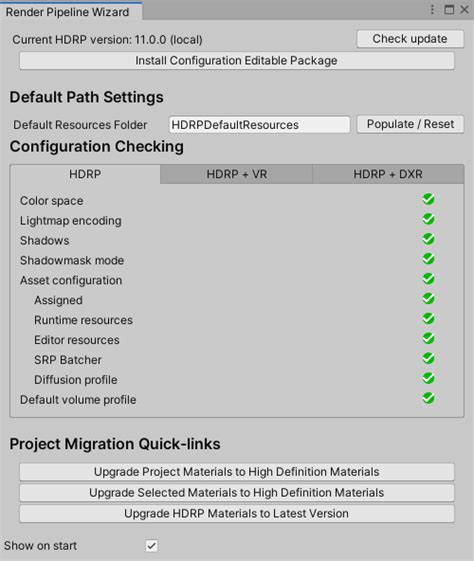 High Definition Render Pipeline Wizard High Definition Rp 1032