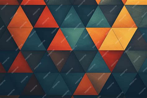 Premium Photo Geometric Background With Nested Triangles