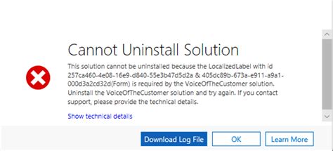 Uninstalling Dynamics 365 For Marketing Dependency Error Crm Keeper