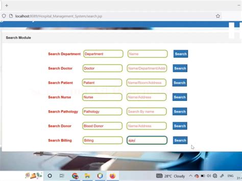 Hospital Management System Using Java Web Application Upwork