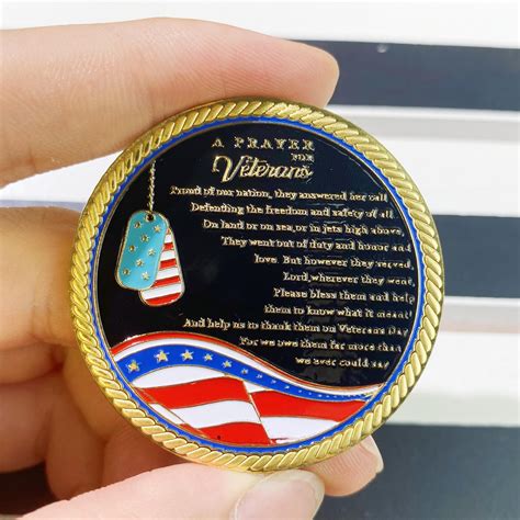 Military Veterans Challenge Coin Veterans Day T Coins Etsy
