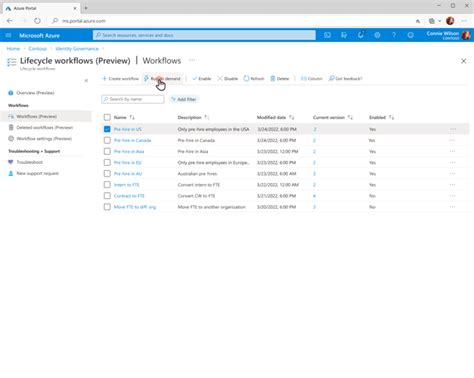주문형 워크플로 실행 microsoft entra id governance microsoft learn