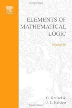 Elements Of Mathematical Logic Model Theory PDF