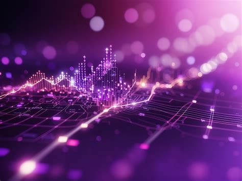 Premium Ai Image Statistical Data Processing Over Grid Visual