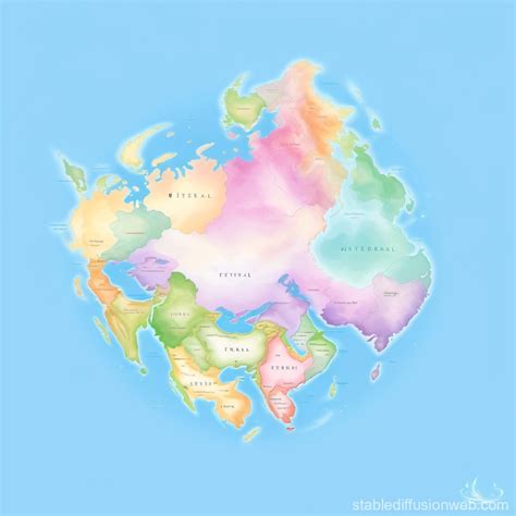 Single Continent Fantasy World Map Stable Diffusion Online