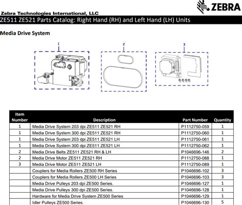 Extended Life Media Drive System For Ze511 Ze521