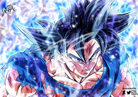 Goku True Ultra Instinct Dbs [fx And Bg] By Nickartth On Deviantart