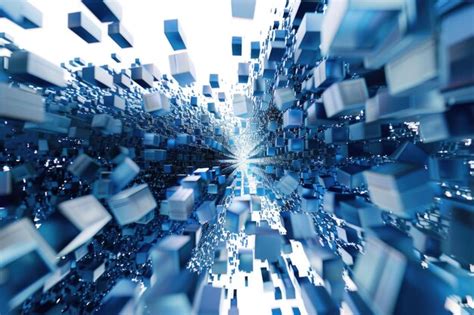Premium Photo Abstract Blue And White Cubes Background Suitable For Modern Design Projects