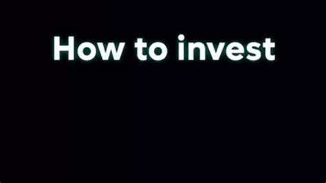 How To Invest Youtube