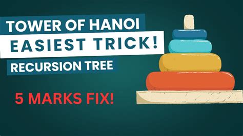 Easy Trick To Draw Tower Of Hanoi Recursion Tree In Minutes Toh Youtube
