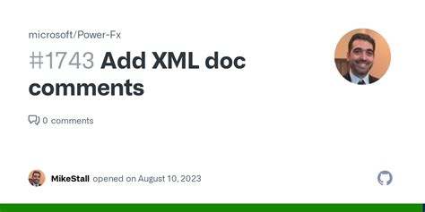 Add Xml Doc Comments · Issue 1743 · Microsoftpower Fx · Github