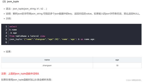 Hivesql解析json格式的key与valuesql获取json的key和value Csdn博客